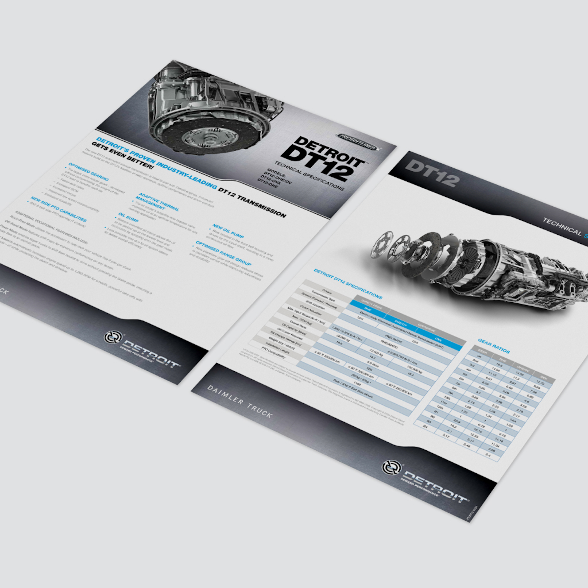Cascadia Truck Spec Sheets | Freightliner